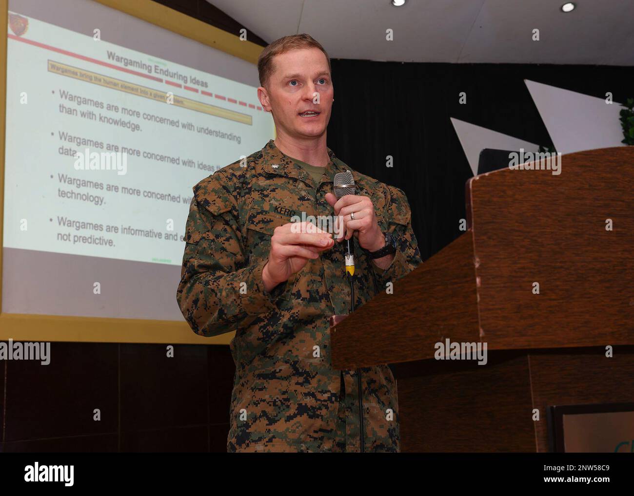 U.S. Marine Corps Lt. Col. Brian A. Kerg, northeast asia planner, G5 ...