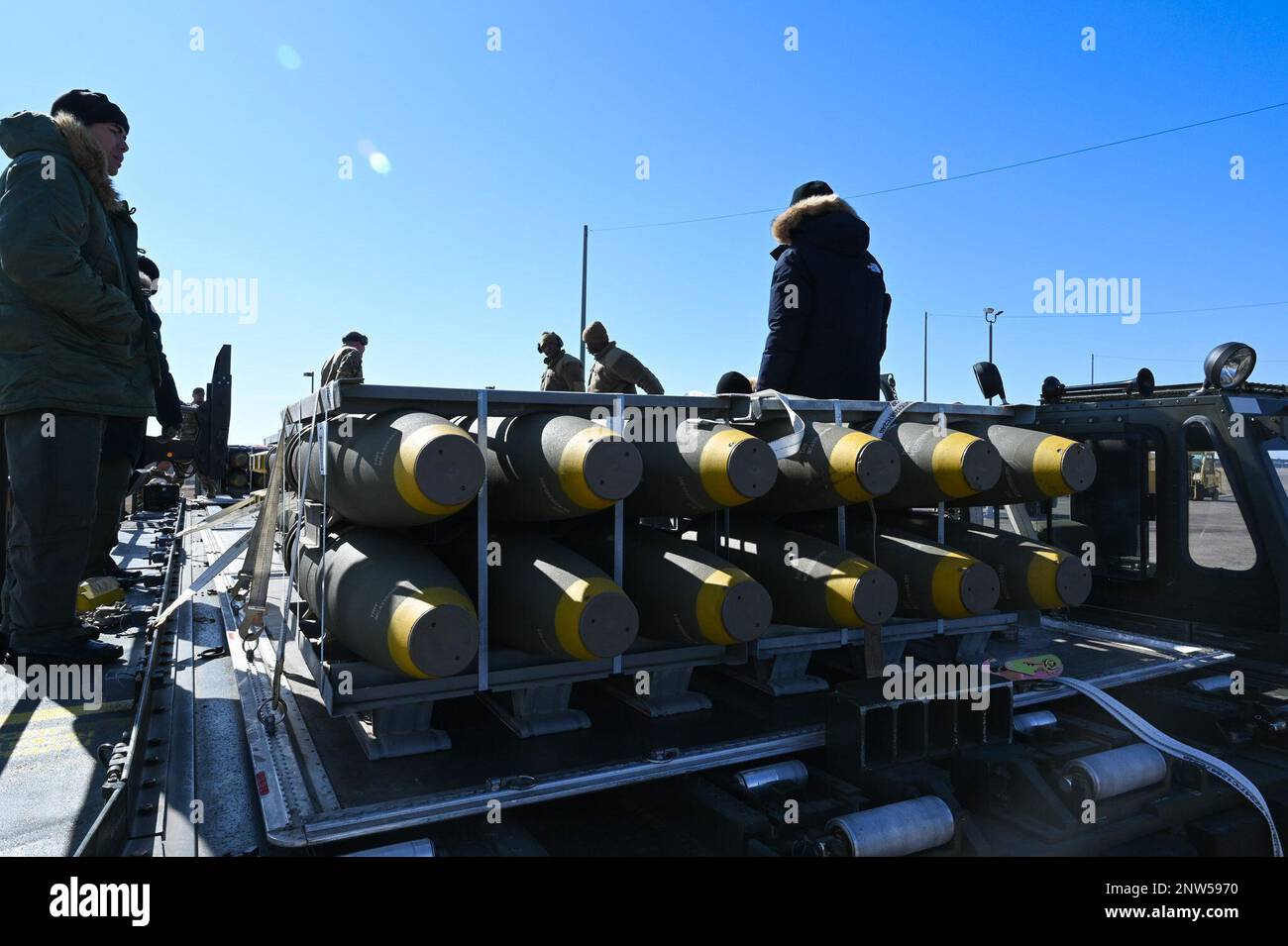 Members of the 72d Aerial Port Squadron and the Brazilian Air Force ...