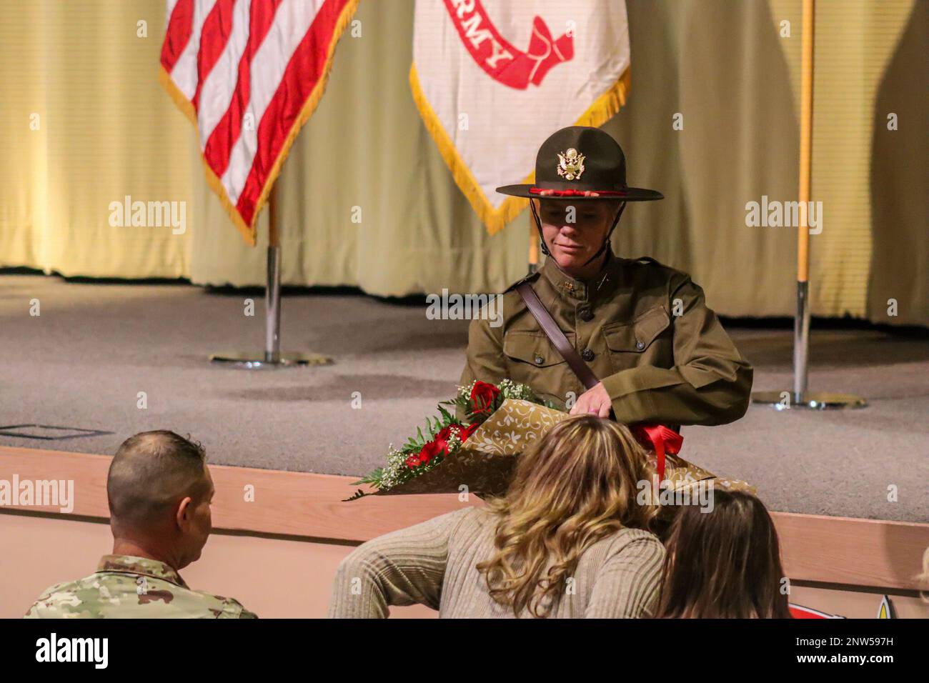 Lara Armstrong, chief of the Fort Sill Artillery Half Section ...