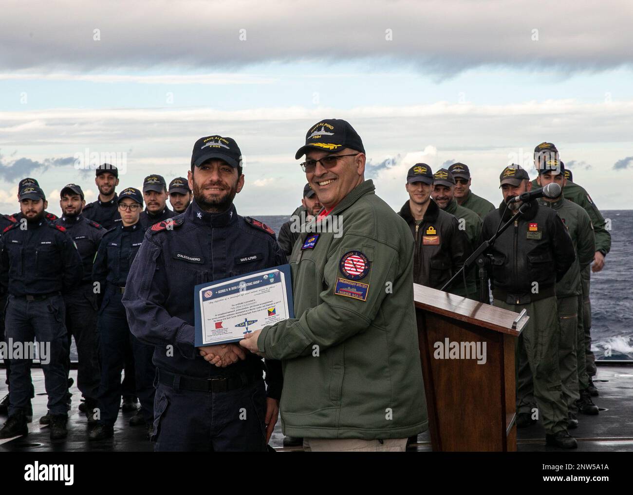 230119-N-EL850-1083 ADRIATIC SEA (Jan. 19, 2023) Adm. Dennis Velez ...