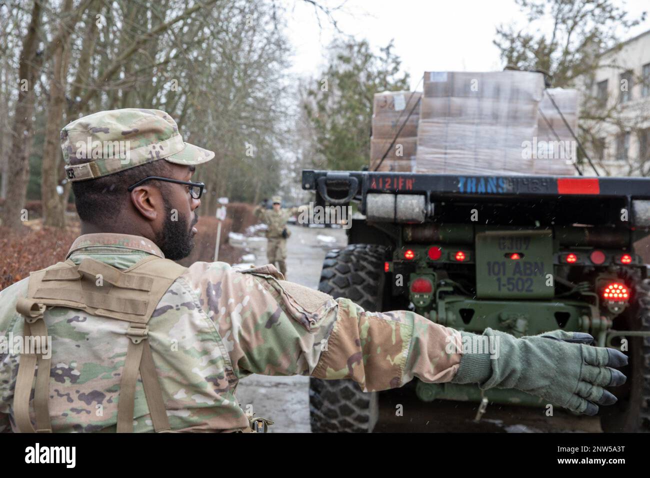 U.S. Army Pfc. Davion Prier a Soldier from Gambler company 1st ...