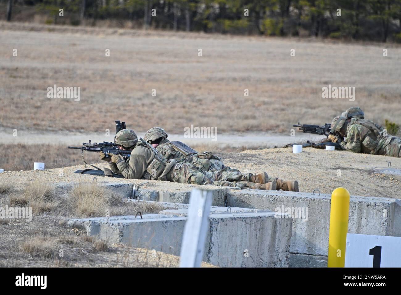 The soldiers from the 1st Battalion 175th Infantry are on Range 47B on ...