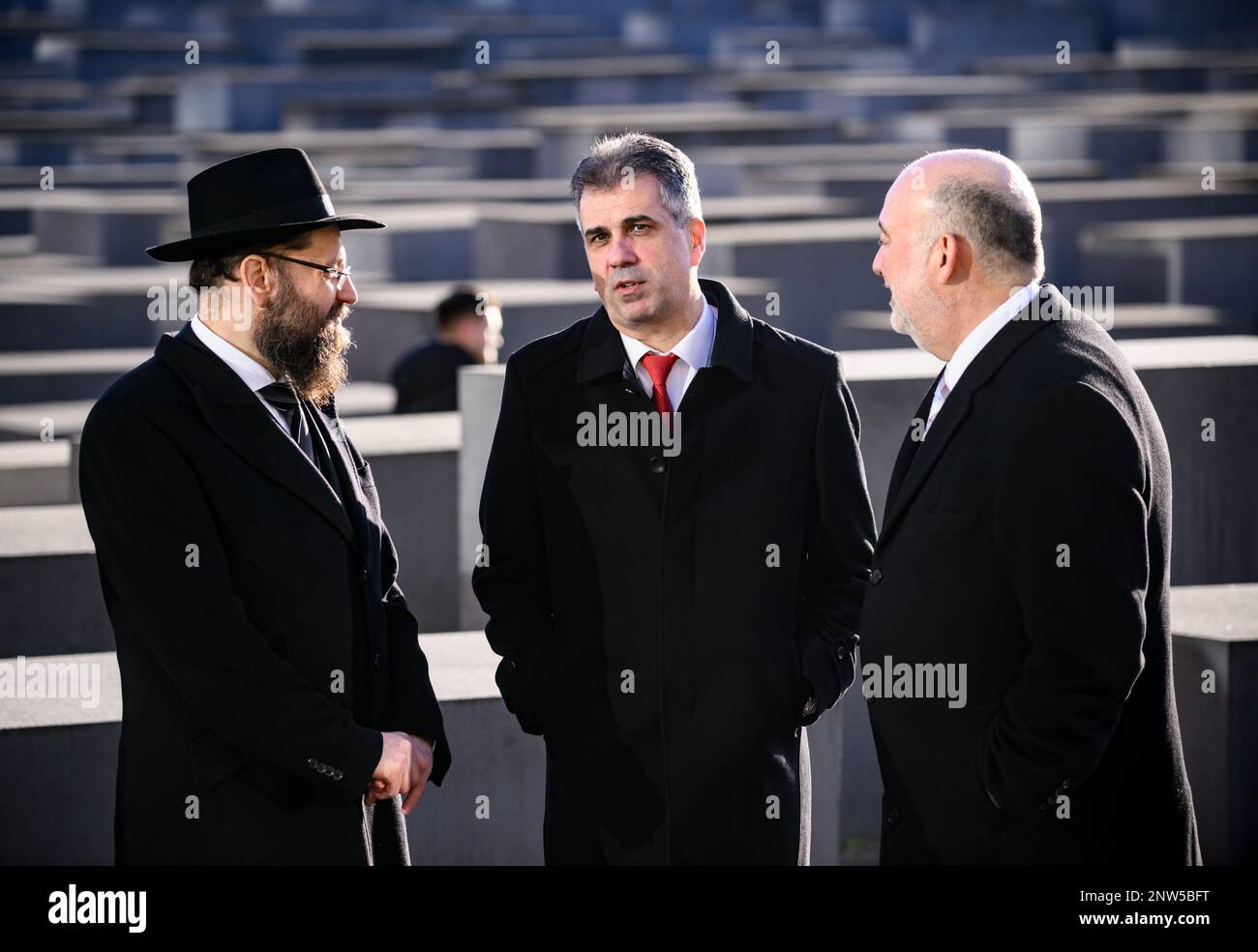 Berlin, Germany. 28th Feb, 2023. Eli Cohen (m), Foreign Minister of ...