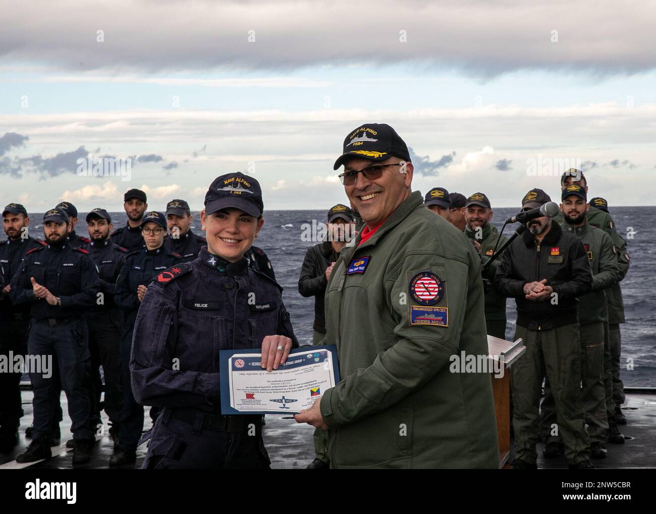 230119-N-EL850-1074 ADRIATIC SEA (Jan. 19, 2023) Adm. Dennis Velez ...