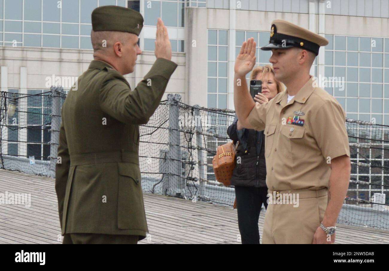 ENC(SW) Mack Taylor, assigned to the Cyclone Class Patrol Ship USS ...