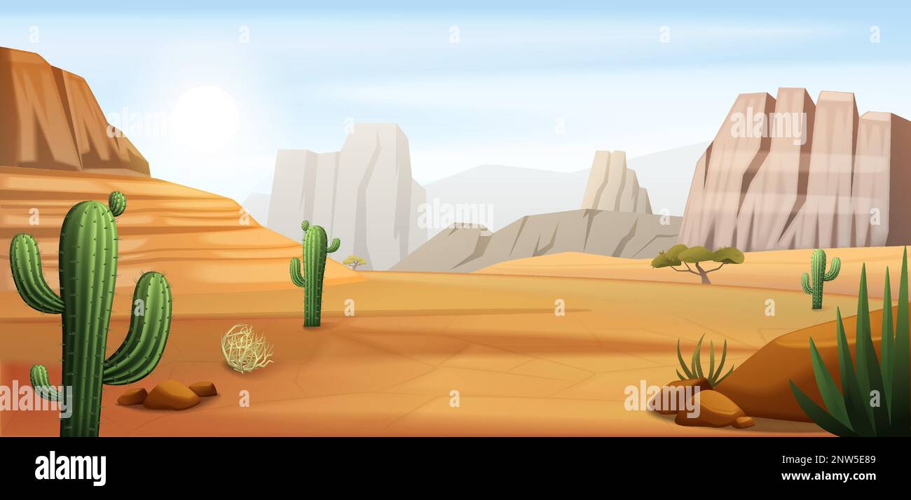 Wild West Cartoon Background