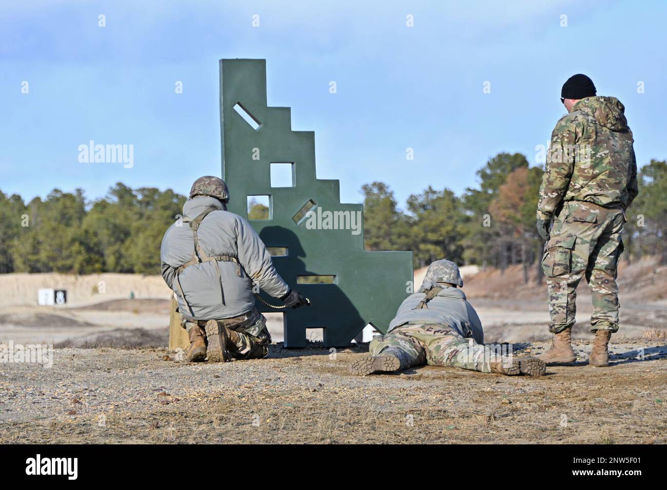 On Range 21 on the Fort Dix Range Complex soldiers from the 104th ...