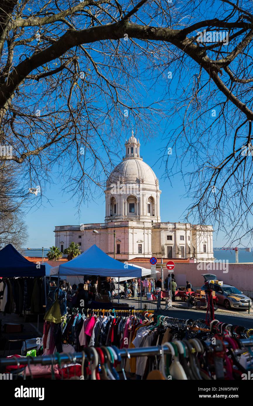 The Feira da Ladra, Lisbon's flea market around the Campo de Santa ...