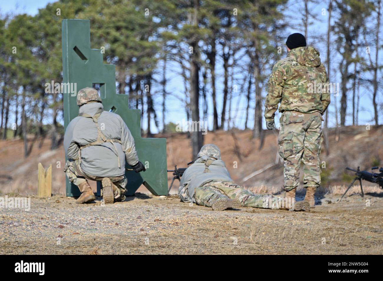 On Range 21 on the Fort Dix Range Complex soldiers from the 104th ...