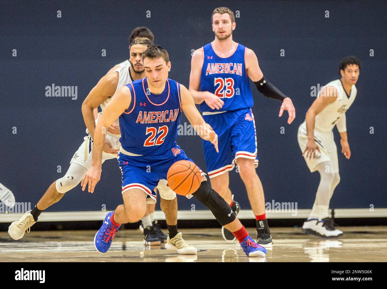 WASHINGTON, DC - DECEMBER 29: American University Eagles forward Sam ...