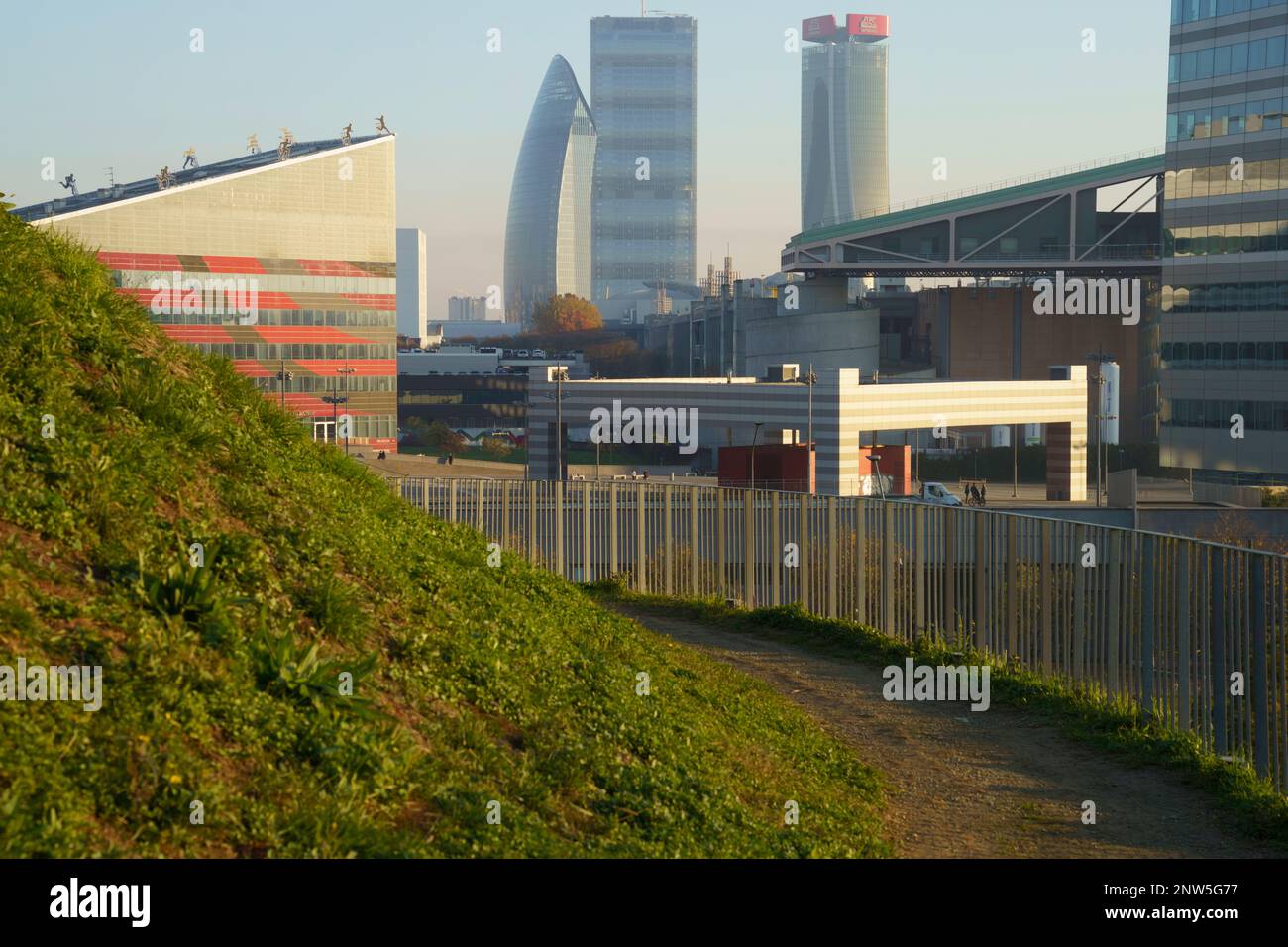 Modern buildings at Portello Park in Milan, Lombardy, Italy Stock Photo ...