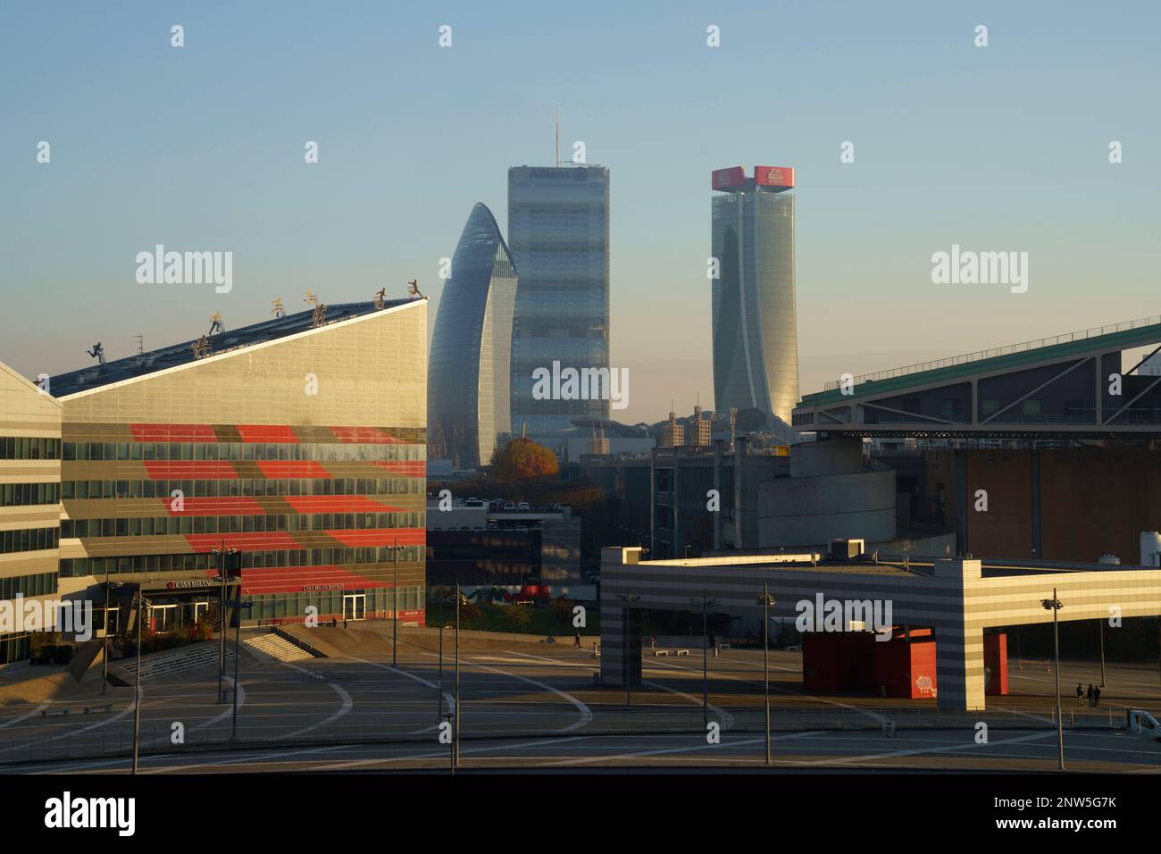 Modern buildings at Portello Park in Milan, Lombardy, Italy Stock Photo ...