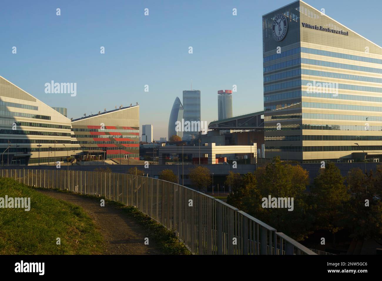 Modern buildings at Portello Park in Milan, Lombardy, Italy Stock Photo ...