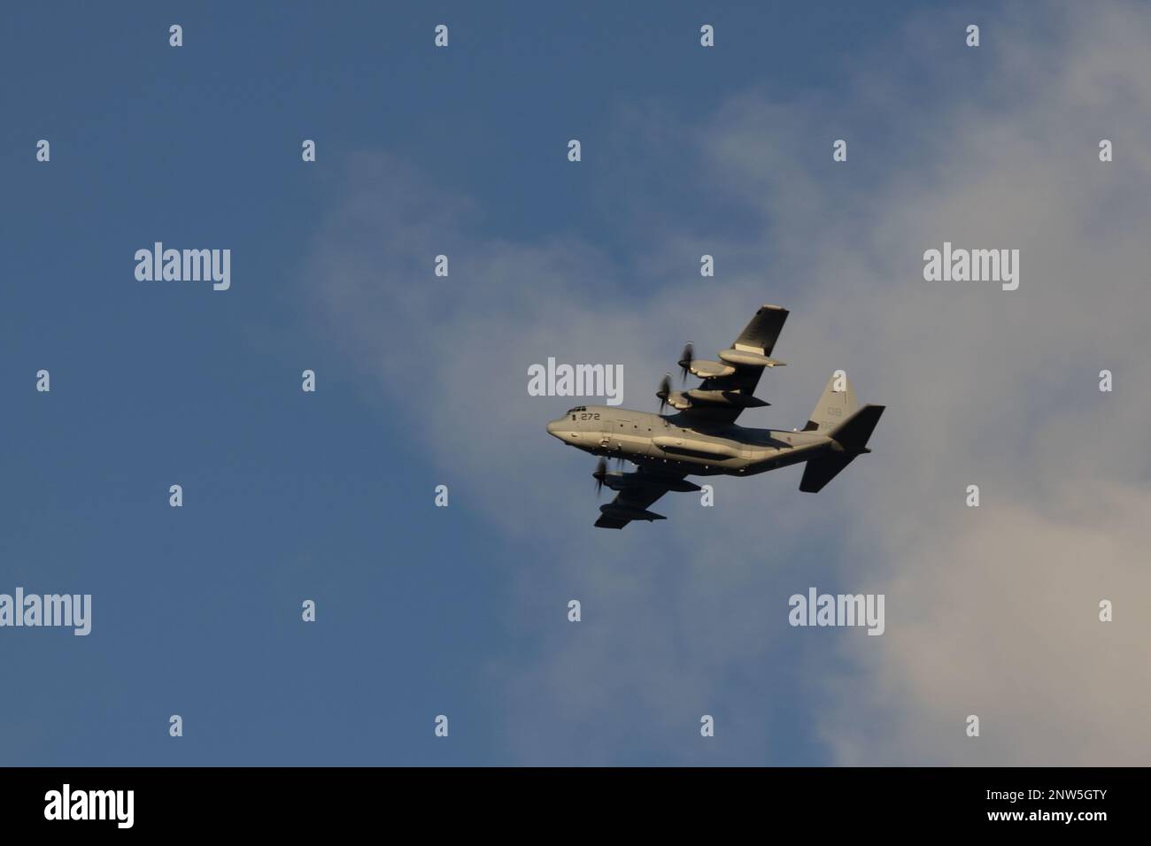 A U.S. Marine Corps KC-130J aircraft assigned to Marine Aerial Refueler ...