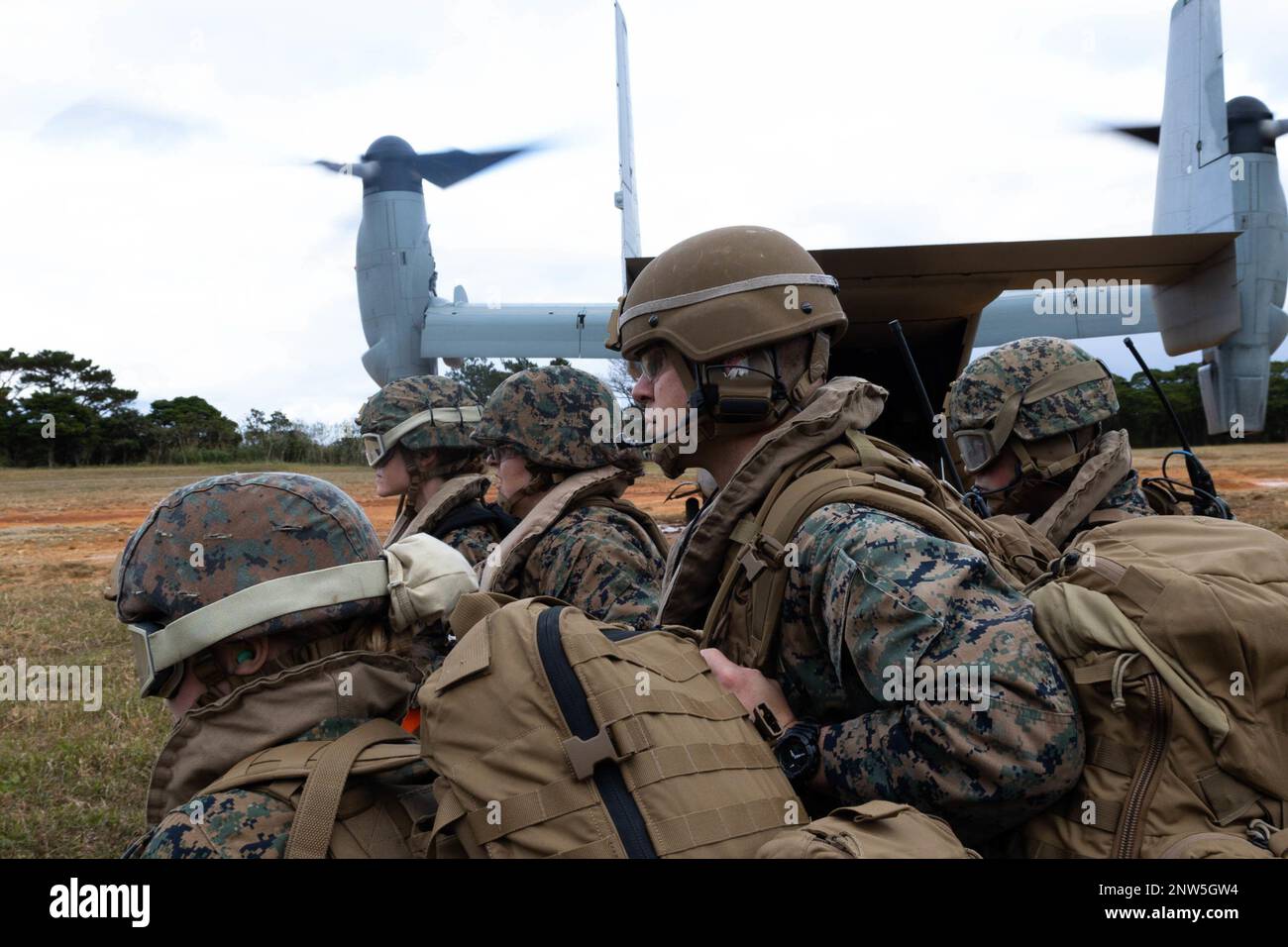U.S. Navy Lt. Catherine Cloetta, a triage officer, and U.S. Marine ...