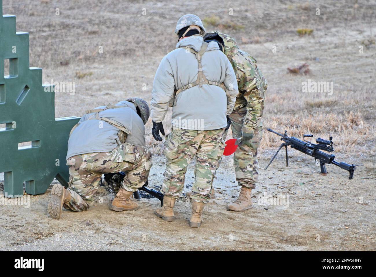 On Range 21 on the Fort Dix Range Complex soldiers from the 104th ...