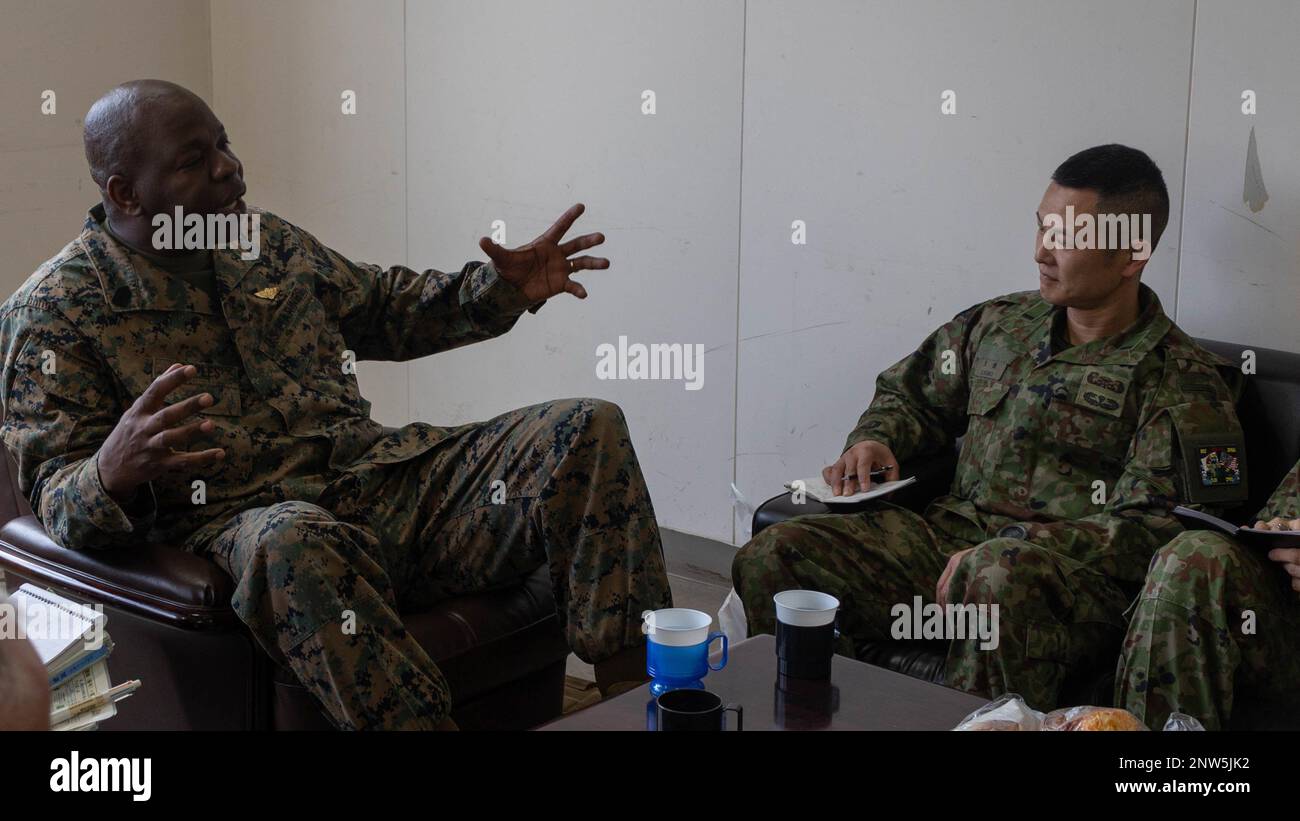 U.S. Marine Corps Sgt. Maj. Charles Peoples, the 31st Marine ...