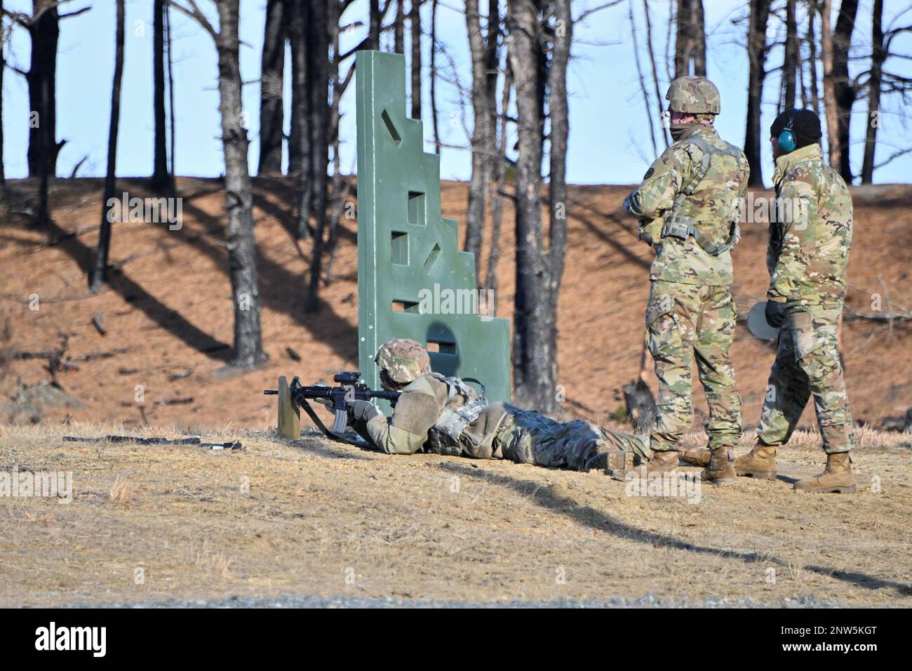 On Range 21 on the Fort Dix Range Complex soldiers from the 104th ...