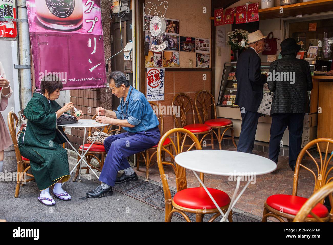 Testarossa cafe,during Sanja Matsuri Festival, in 2 chome street,next ...