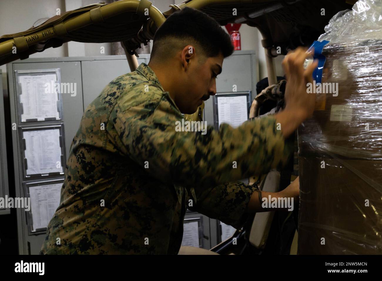 U.S. Marine Corps Lance Cpl. Jesse Medrano, an infantry Marine assigned ...