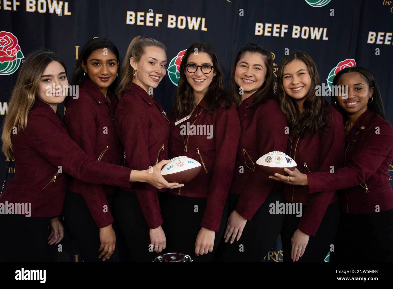 The Royal Court of the Roses Parade Tournament pose for a picture, from ...
