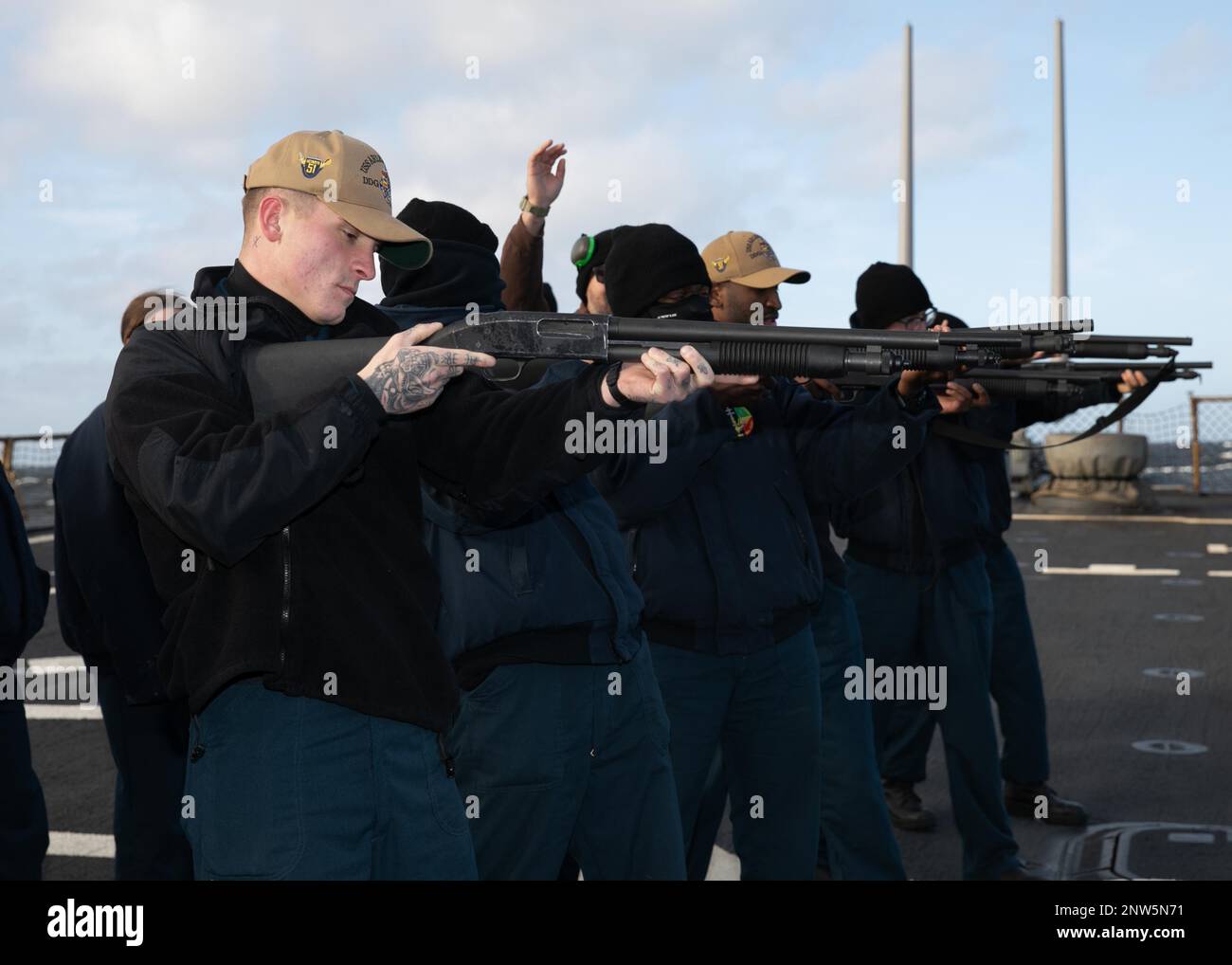 230210-N-DE439-1073 BALTIC SEA (Feb. 10, 2023) Sailors aboard the ...