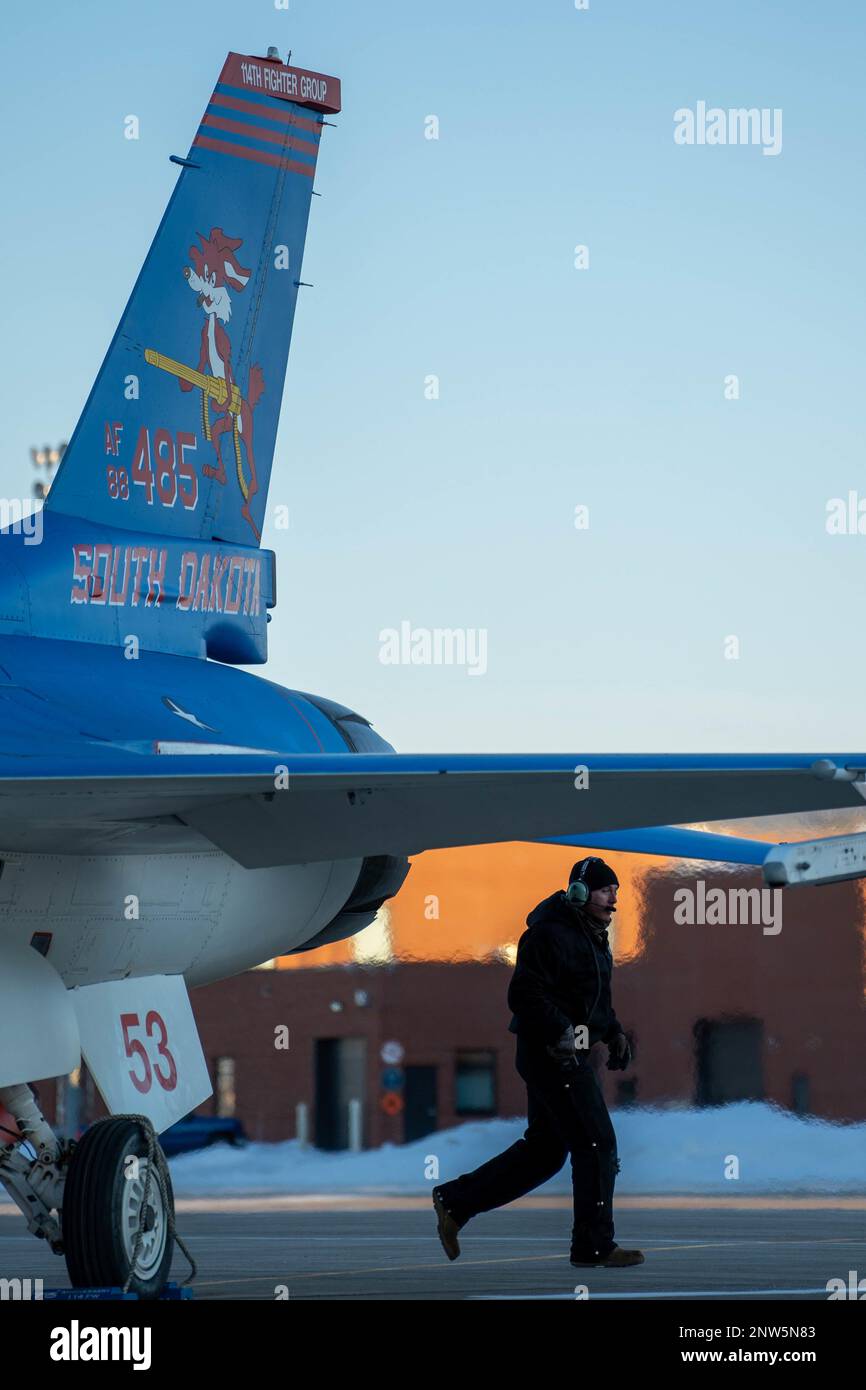 Tech Sgt. Jon Lounsbery, 114th Aircraft Maintenance crew chief, goes ...