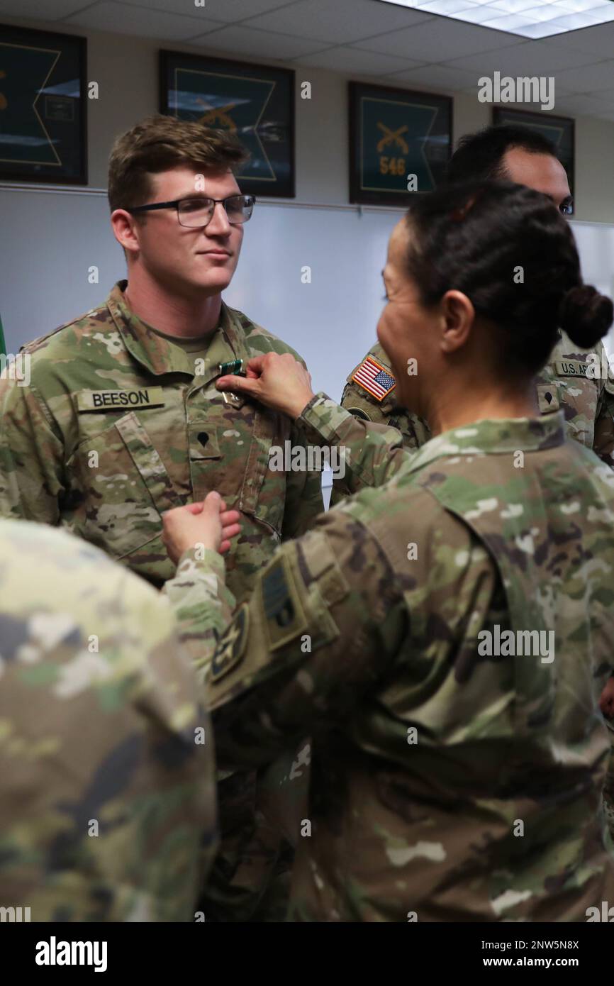 Spc. Colton Beeson, participant in the 385th Military Police Battalion ...