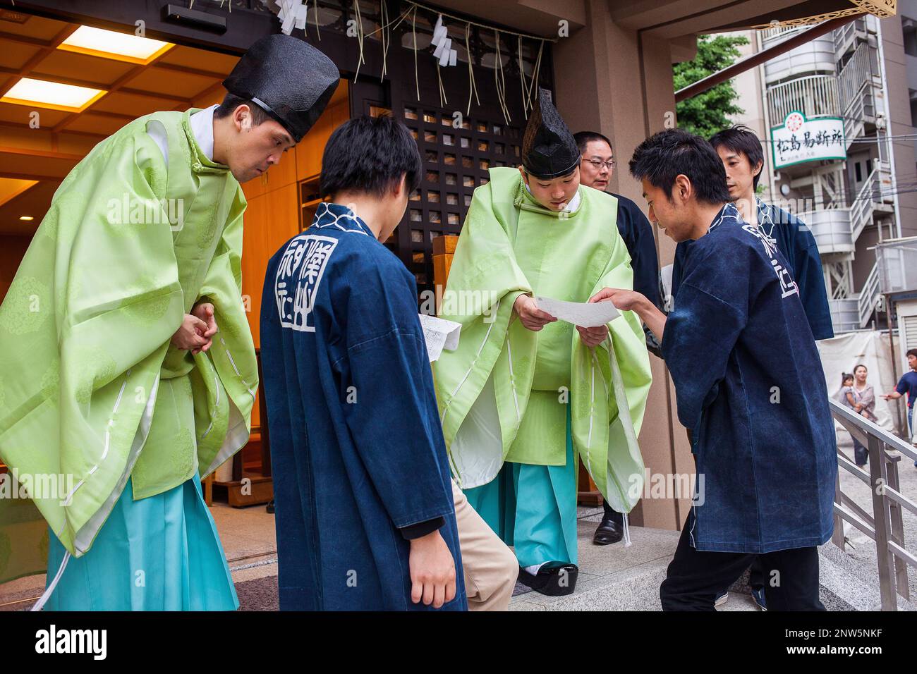 Priests in Senso-ji Temple during Sanja Matsuri,Asakusa,Tokyo city ...
