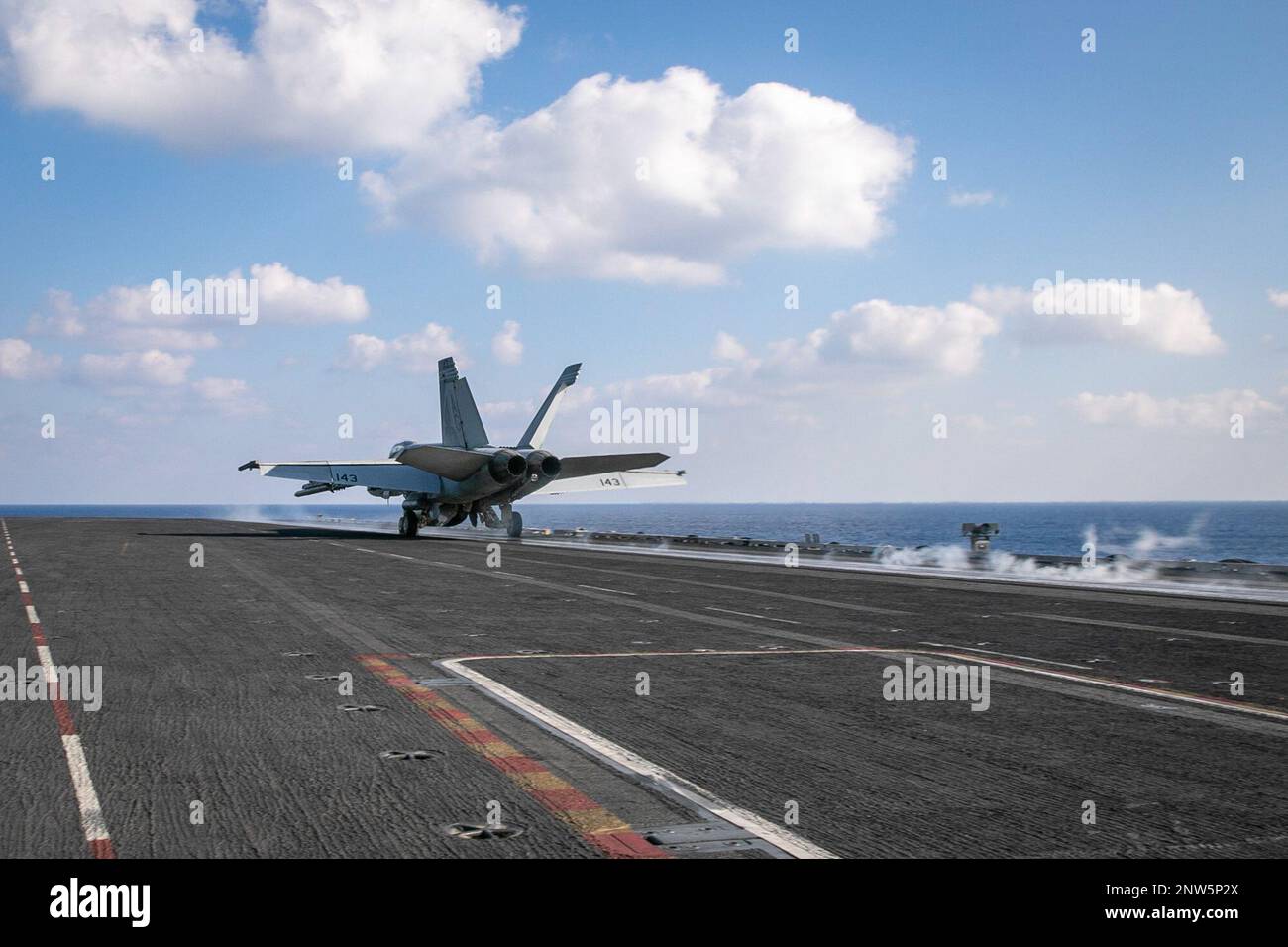 230123-N-EL850-2029 Ionian Sea (Jan. 23, 2023) An F/A-18E Super Hornet ...