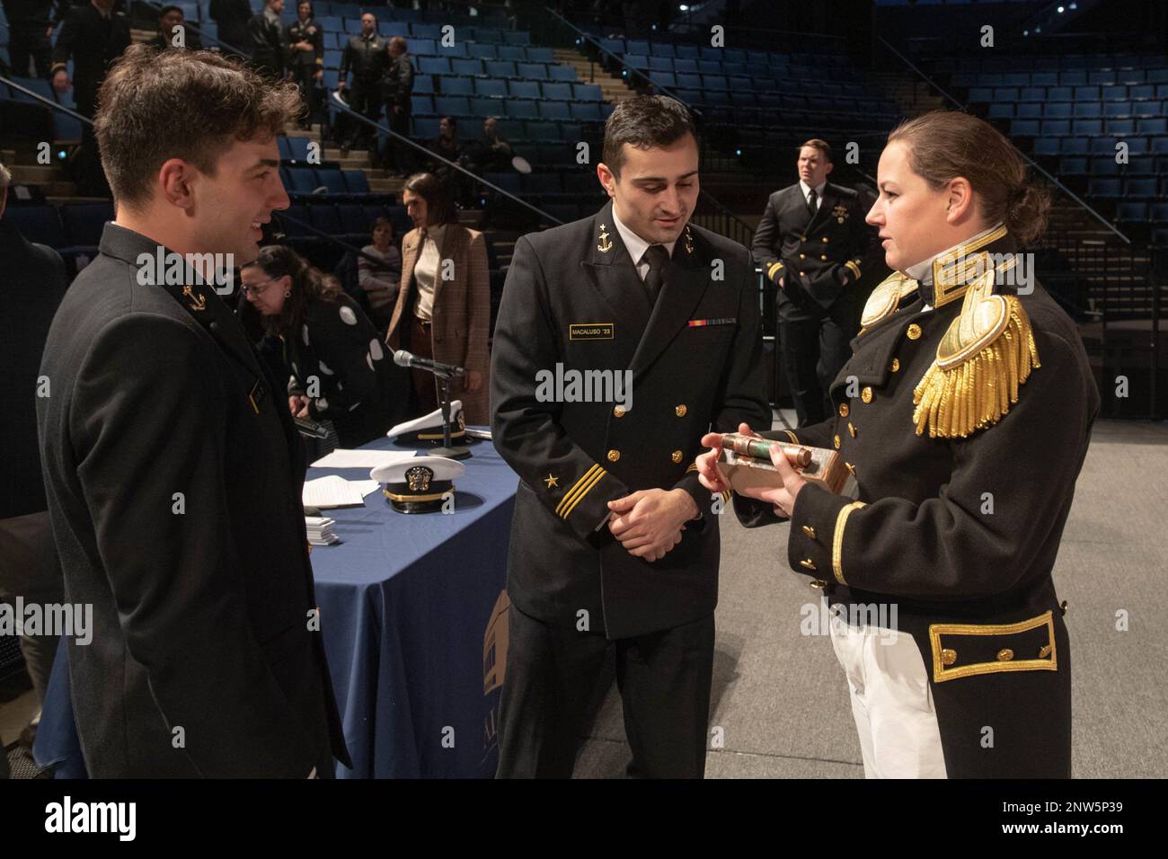 ANNAPOLIS, Md. (Feb. 2, 2023) U.S. Naval Academy staff and guests ...
