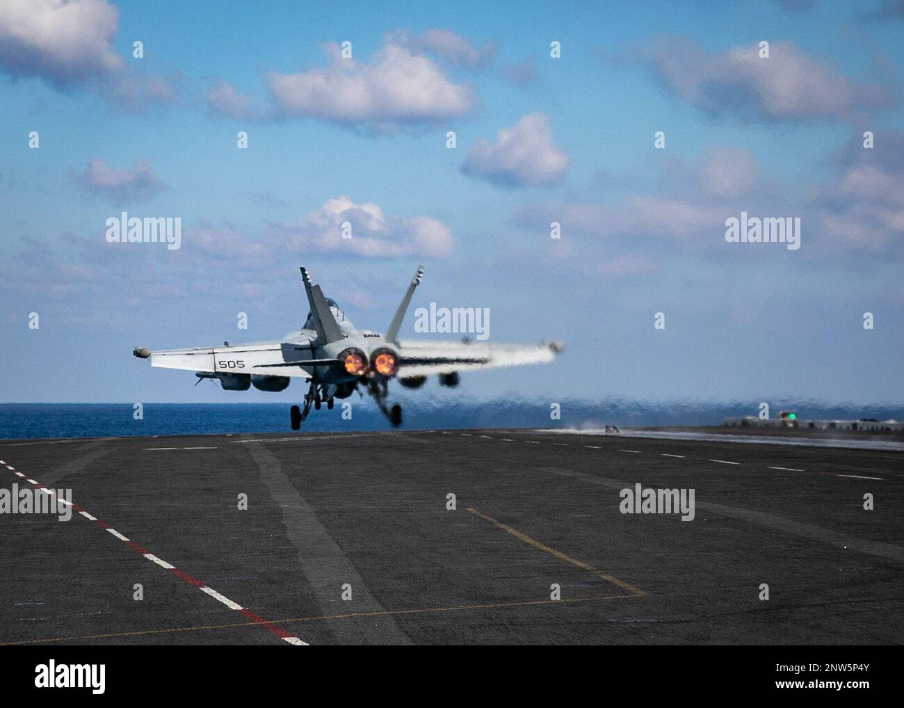 230125-N-EL850-1290 MEDITERRANEAN SEA (Jan. 25, 2023) An F/A-18G ...