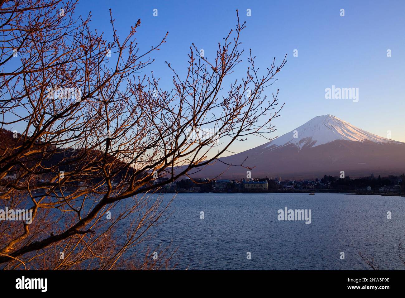 Mt Fuji from Kawaguchi Lake,Kawaguchiko,Yamanashi prefecture, Japan Stock Photo - Alamy