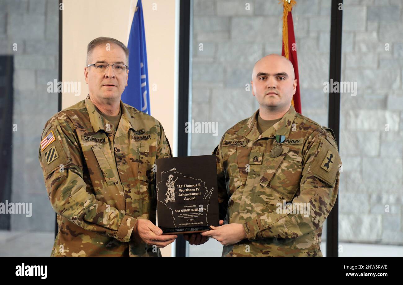 Sgt. Grant Kjellberg (right) of the 732nd Combat Sustainment Support ...