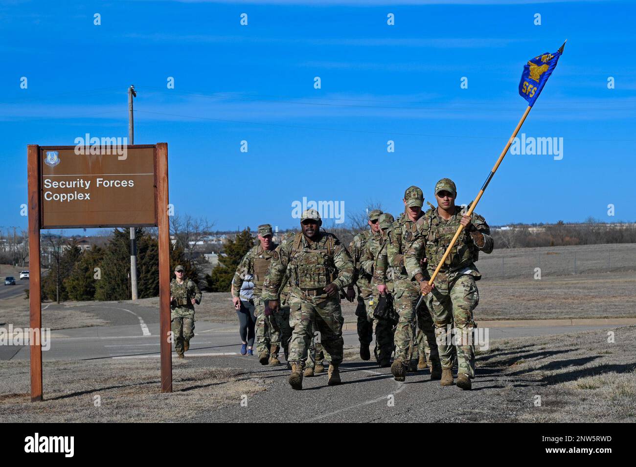 Members of the 507th Security Forces Squadron train in preparation for ...