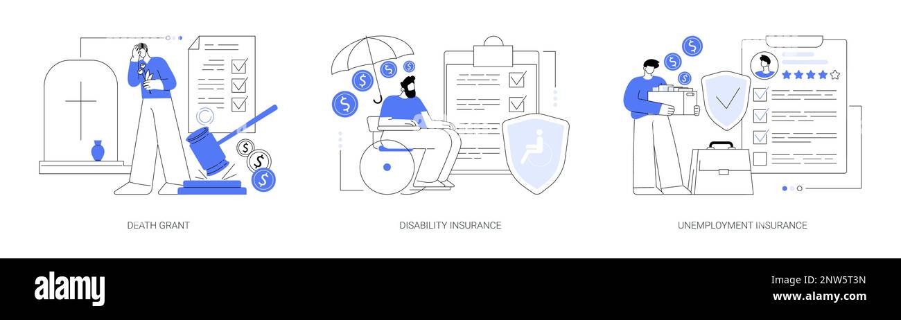 Social financial support abstract concept vector illustrations Stock ...