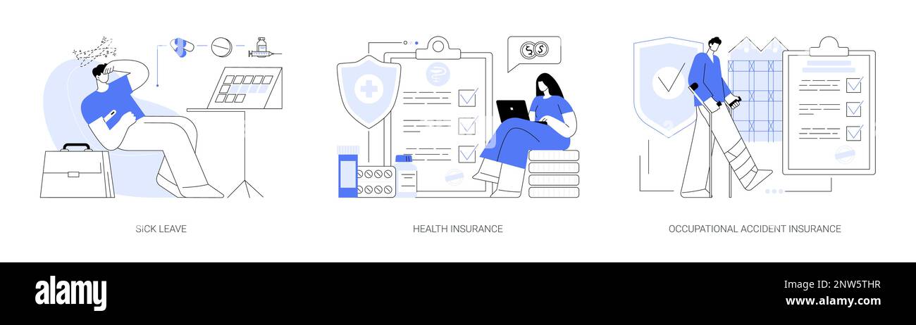 Social insurance abstract concept vector illustrations Stock Vector ...