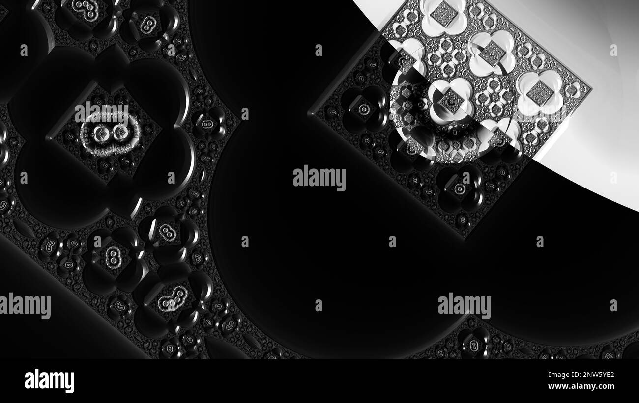 Abstract Computer generated Fractal design. A fractal is a never-ending ...