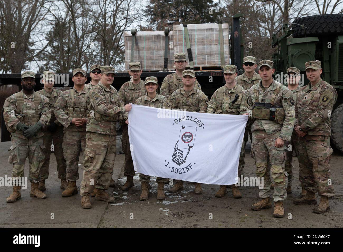U.S. Army Soldiers from Gambler company 1st Battalion, 502nd Infantry ...