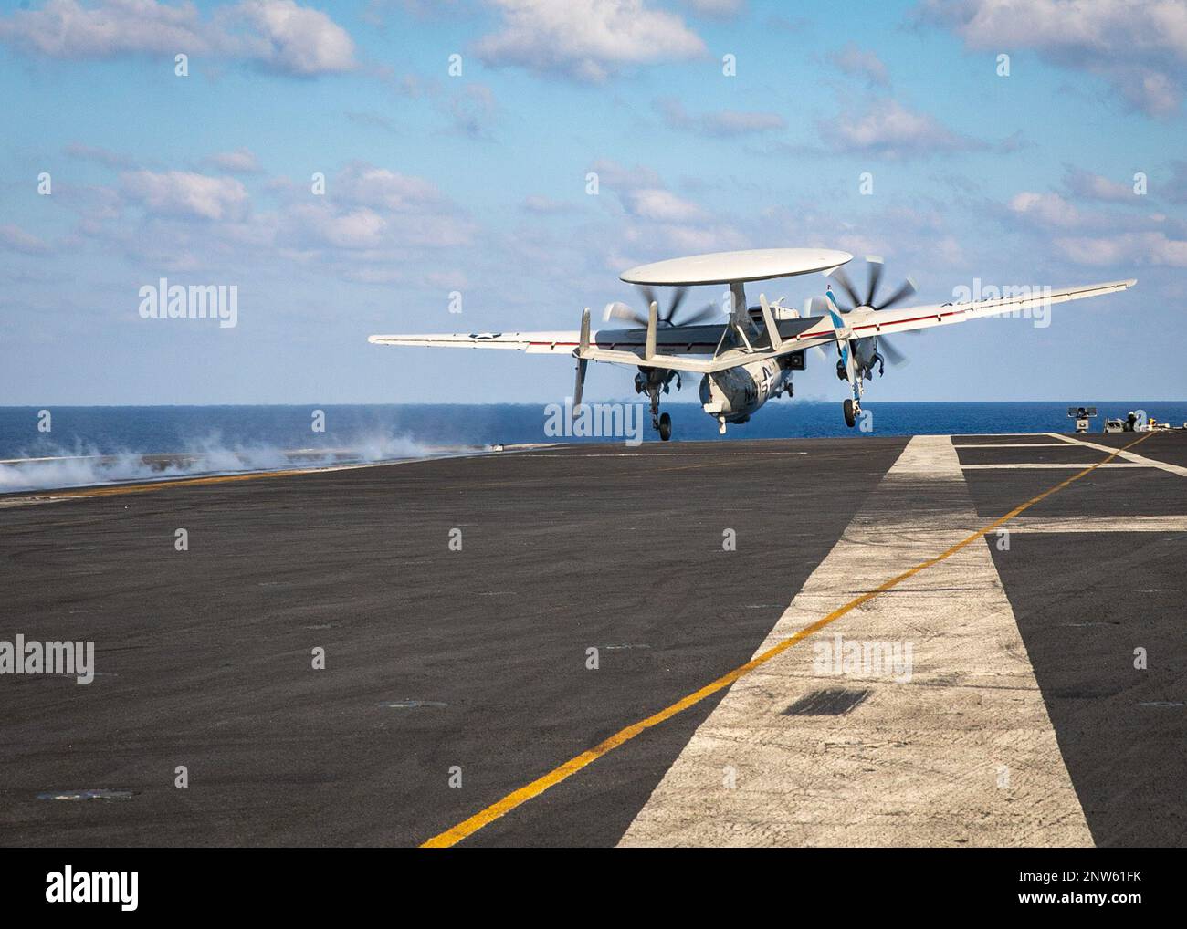 230125-N-EL850-1061 MEDITERRANEAN SEA (Jan. 25, 2023) An E2-D Hawkeye ...