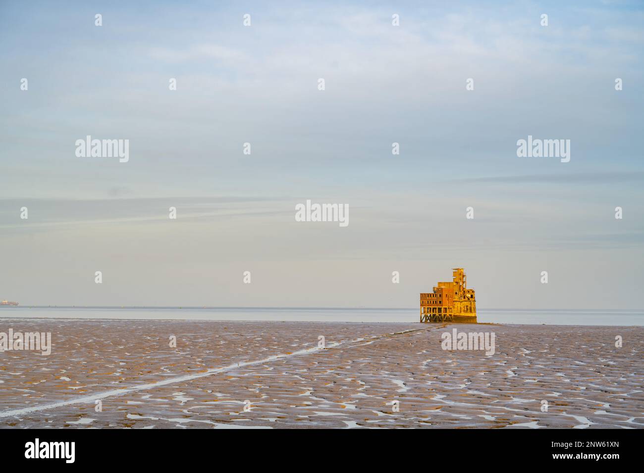 Grain fort between the Isle of Grain and Sheerness on the Medway. With ...