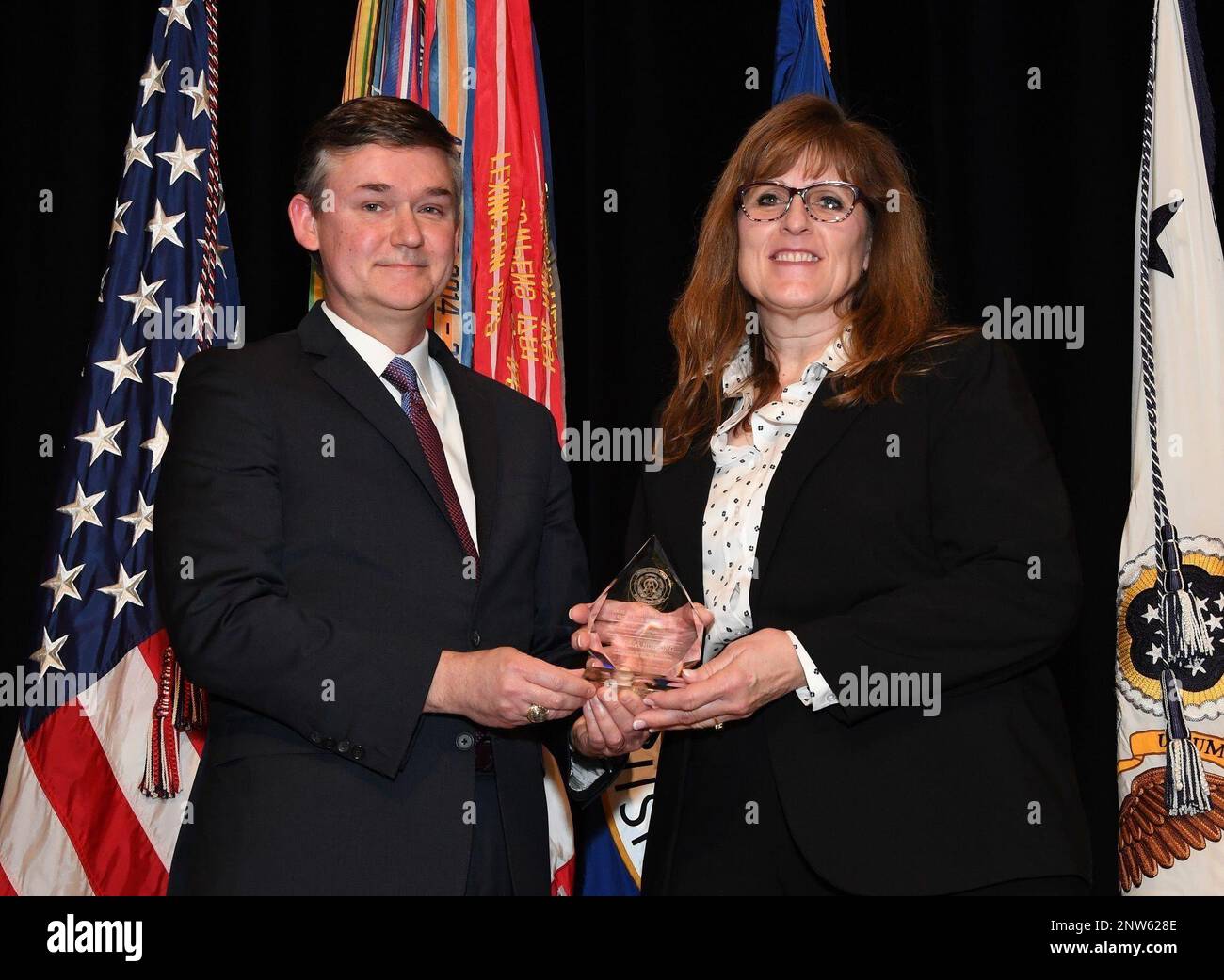 Teresa Horning, right, receives her Acquisition Career Support ...