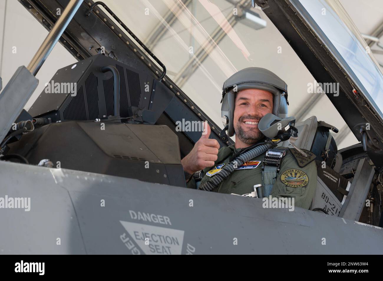 Chad Kasmar, Tucson Police Department Chief of Police, gives a thumbs ...