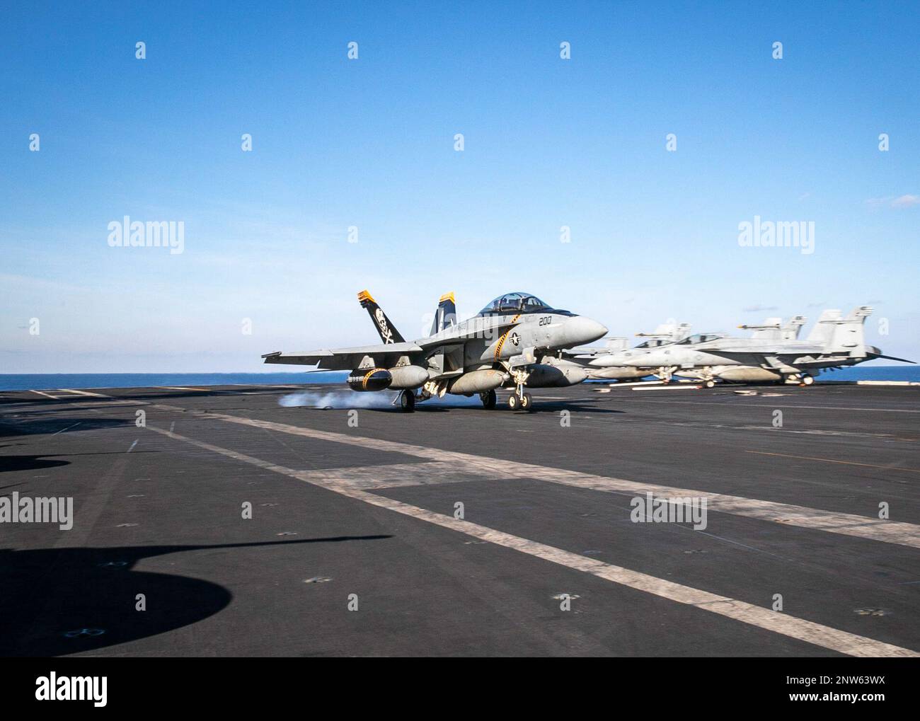 230115-N-EL850-1587 ADRIATIC SEA (Jan. 15, 2023) An F/A-18F Super ...