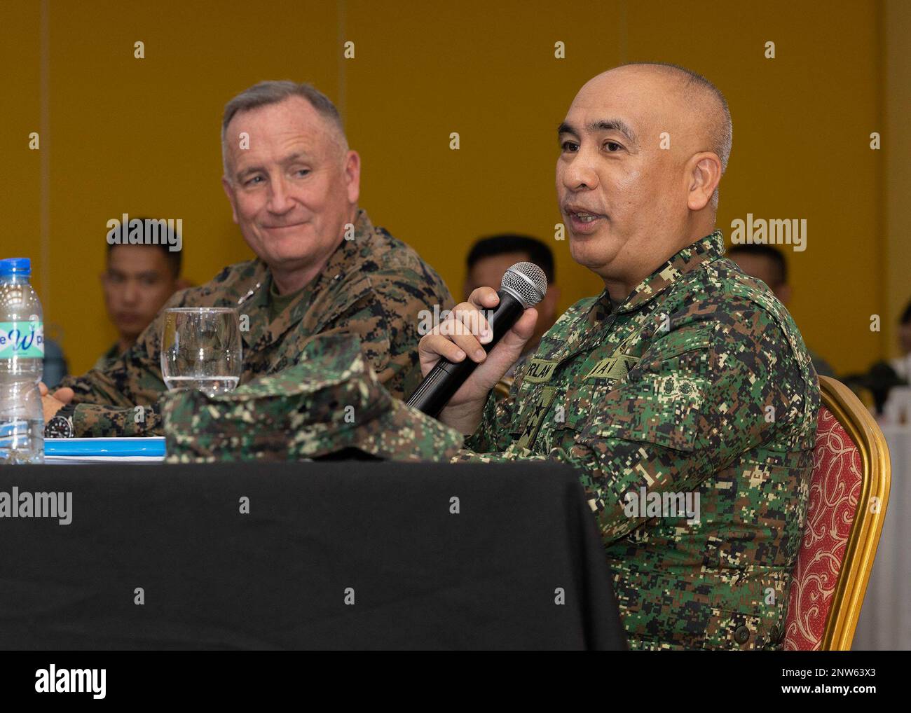 Philippine Marine Corps Maj. Gen. Charlton Sean M. Gaerlan, commandant ...