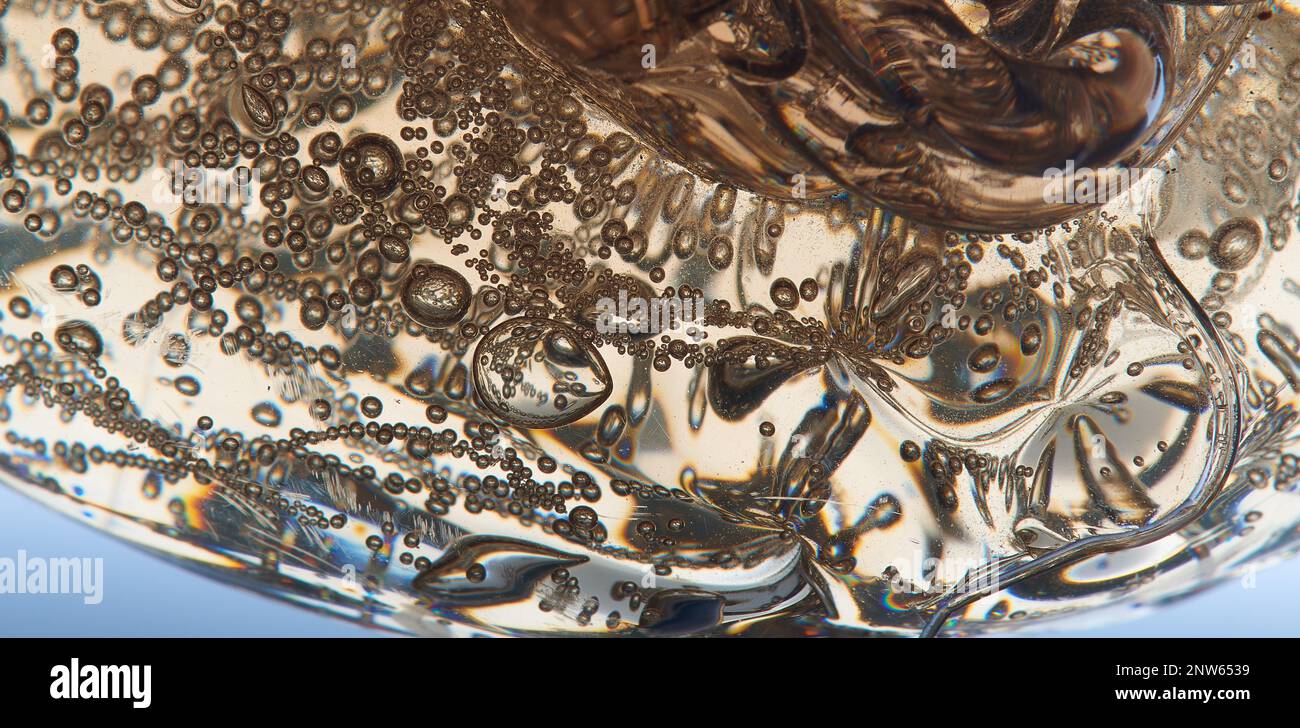 Close-up of plastic lump of polymer resin injection molding process ...