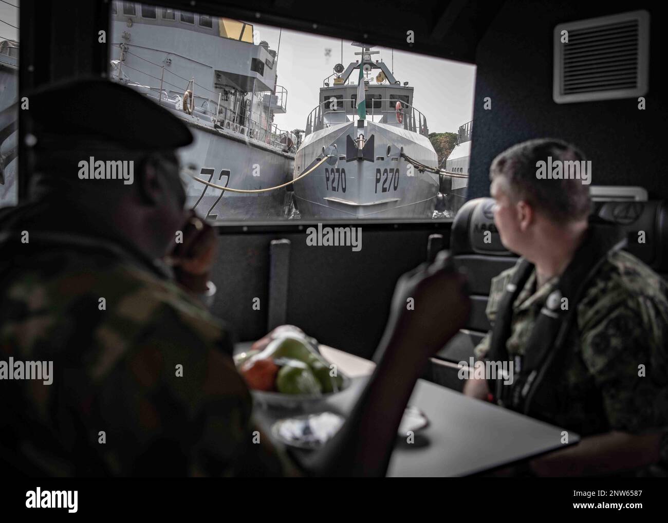 Nigerian navy patrol hi-res stock photography and images - Alamy