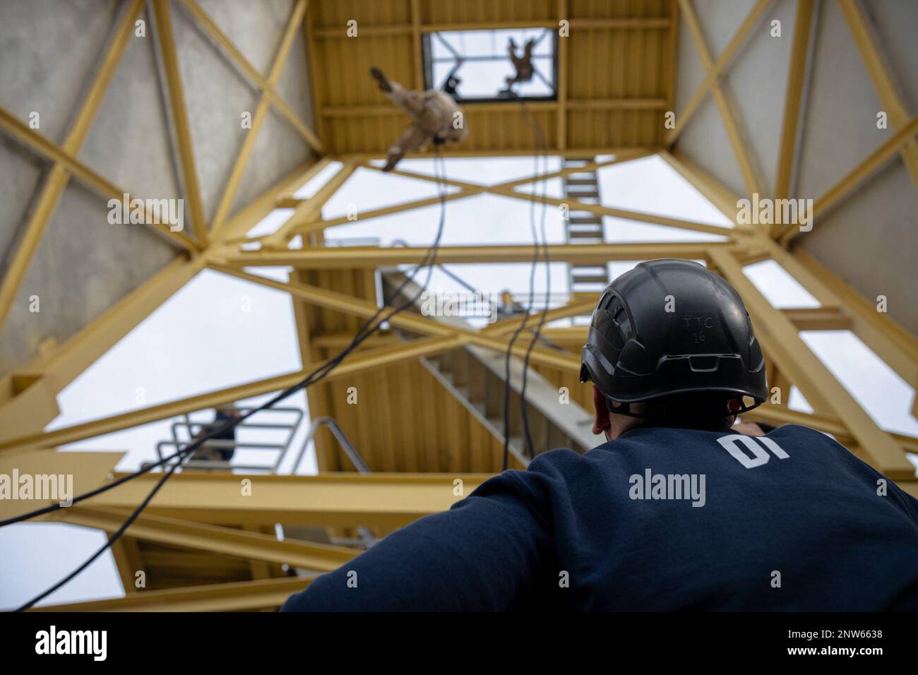 A U.S. Marine with India Company, 3rd Recruit Training Battalion ...