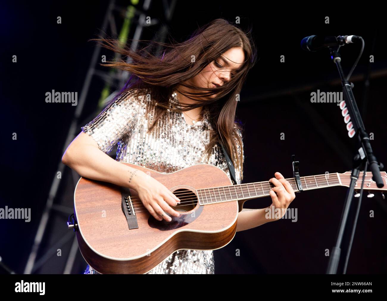 Klara Soderberg of First Aid Kit performs during Music Midtown at ...