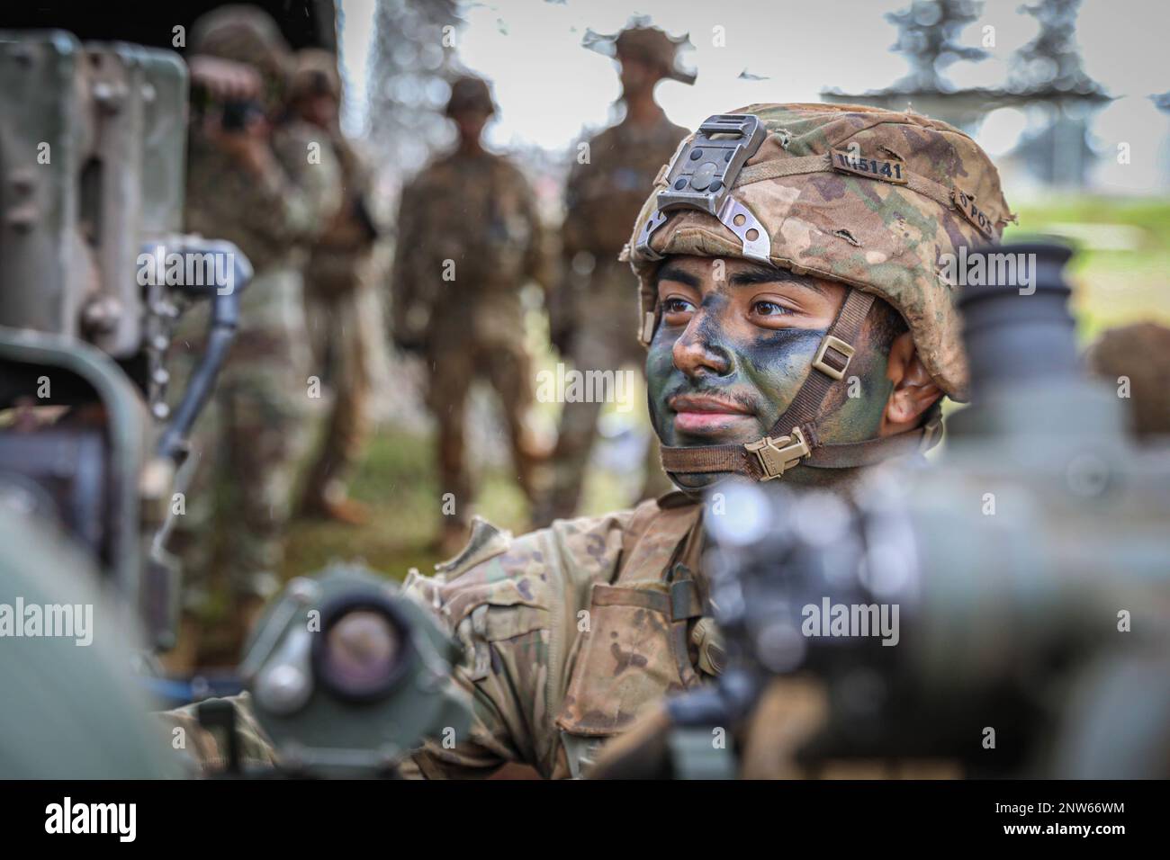U.S. Army Soldiers with 2nd Battalion, 11th Field Artillery Regiment ...